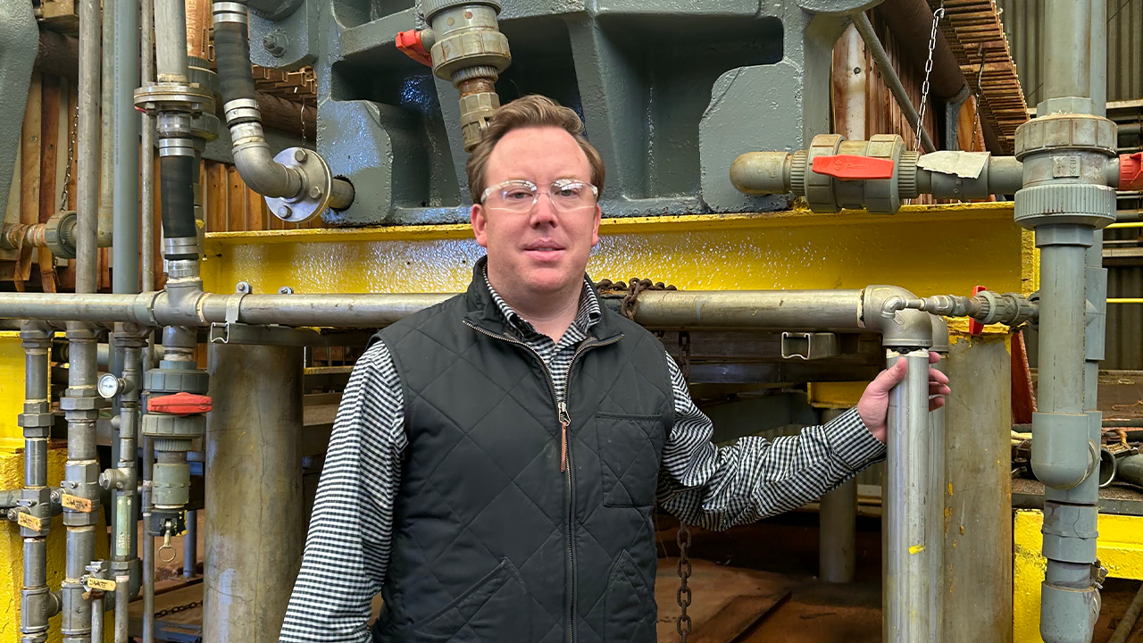 New Blue Grass Chemical Specialties President, Matt Brenner, takes a ...